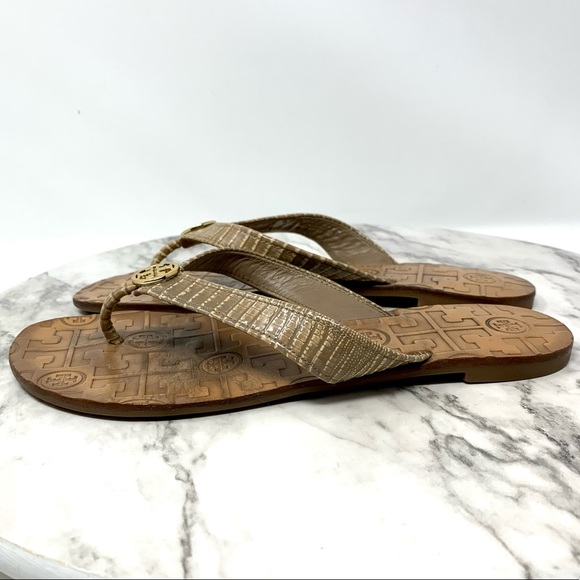 Tory Burch | Shoes | Tory Burch Thora 2 Flip Flop Signature Sandals 6 ...